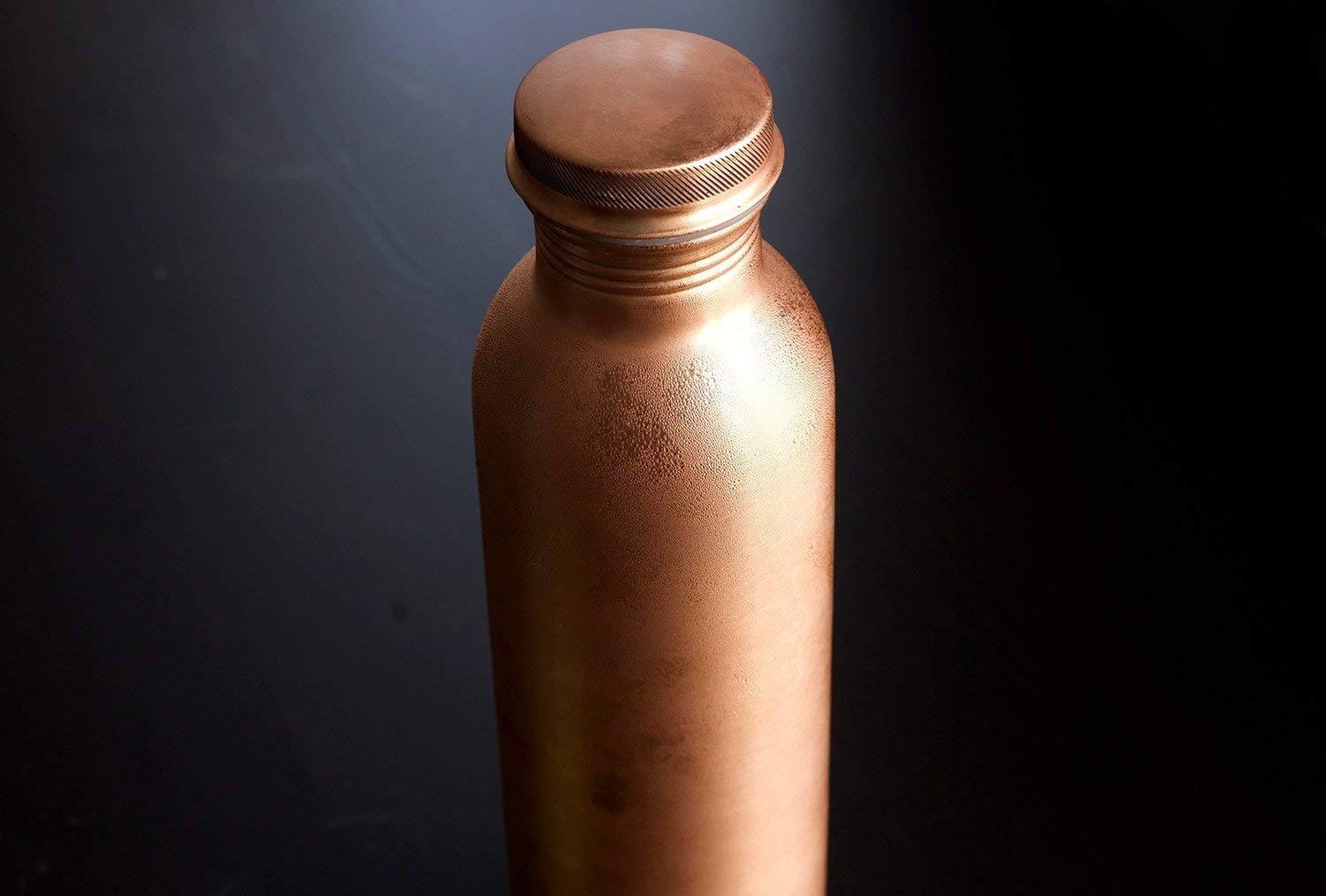 Kosdeg Copper Water Bottle 34oz / 1 Litre - A Handcrafted Leak Proof Ayurvedic Pure Copper Vessel For Drinking- Drink More Water, Lower Your Sugar Intake and Enjoy The Health Benefits Immediately
