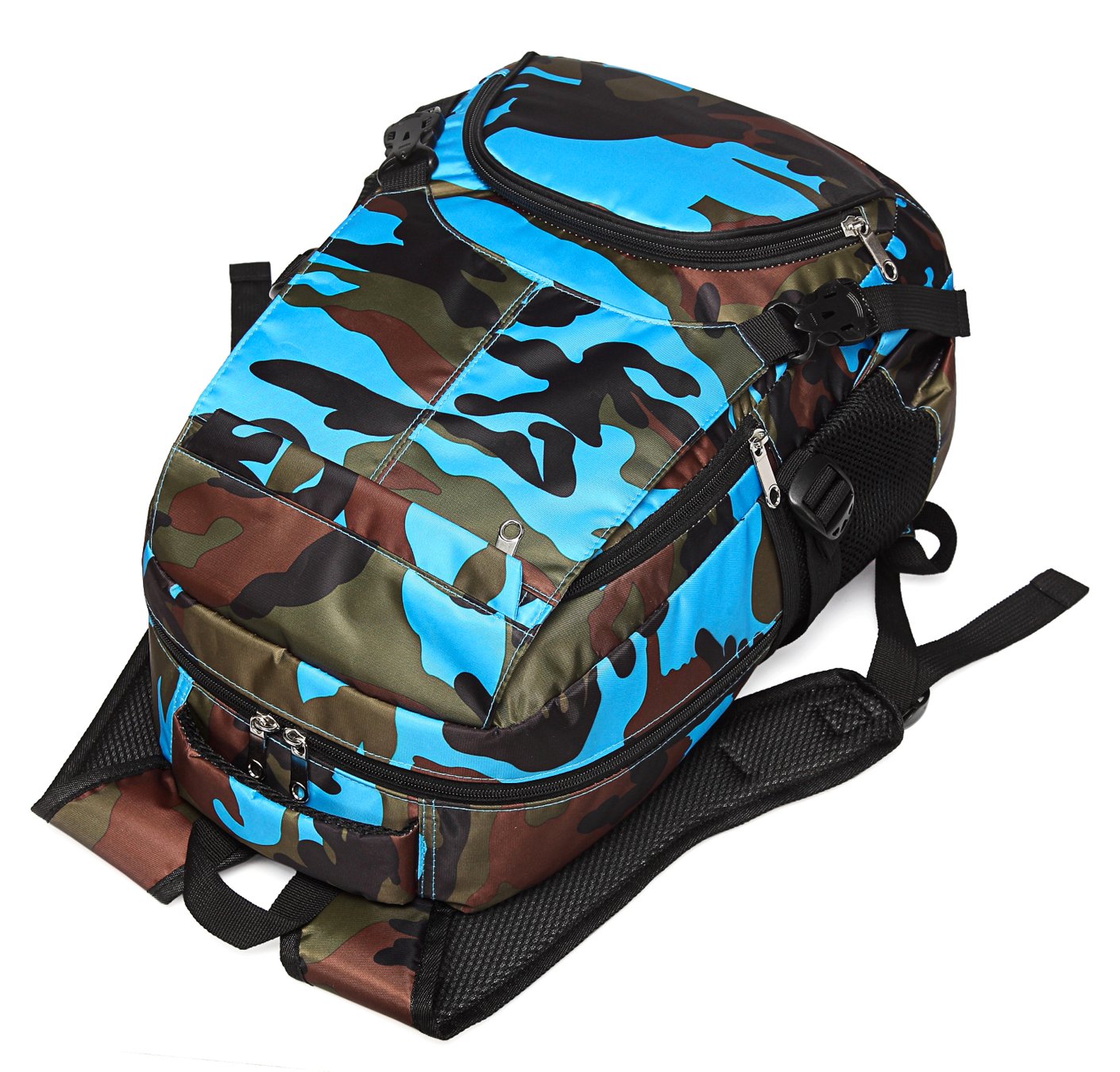 BLUEFAIRY Kids Backpack for Boys Elementary Primary Middle School Book Bags Bookbags Back to School Bags Large Compartment Mochila Escolar para Niños Camouflage Blue