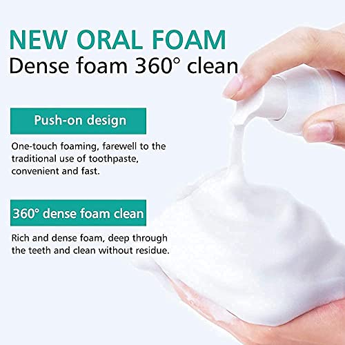 2PCS Toothpaste Whitening Foam, 60ml Baking Soda Toothpaste, Ultra-fine Mousse Foam, Snow Teeth foaming Whitening, Travel Friendly, Easy to Use