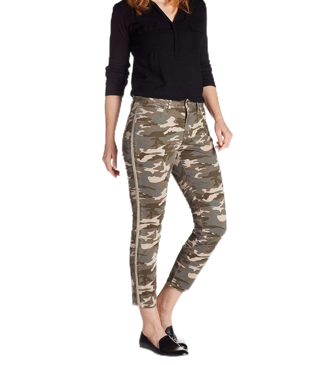 JAG Jeans Women's Evans Skinny Jean-Legacy, Olive Camo, 16