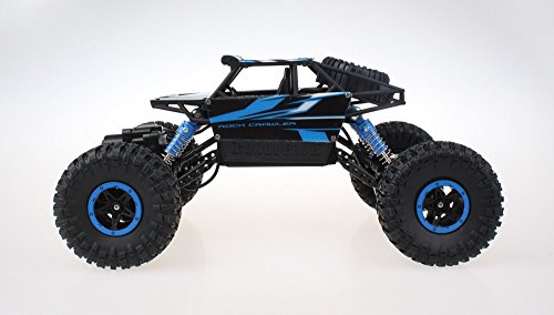 Click N' Play Remote Control Car 4WD Off Road Rock Crawler Vehicle 2.4 GHz, Blue