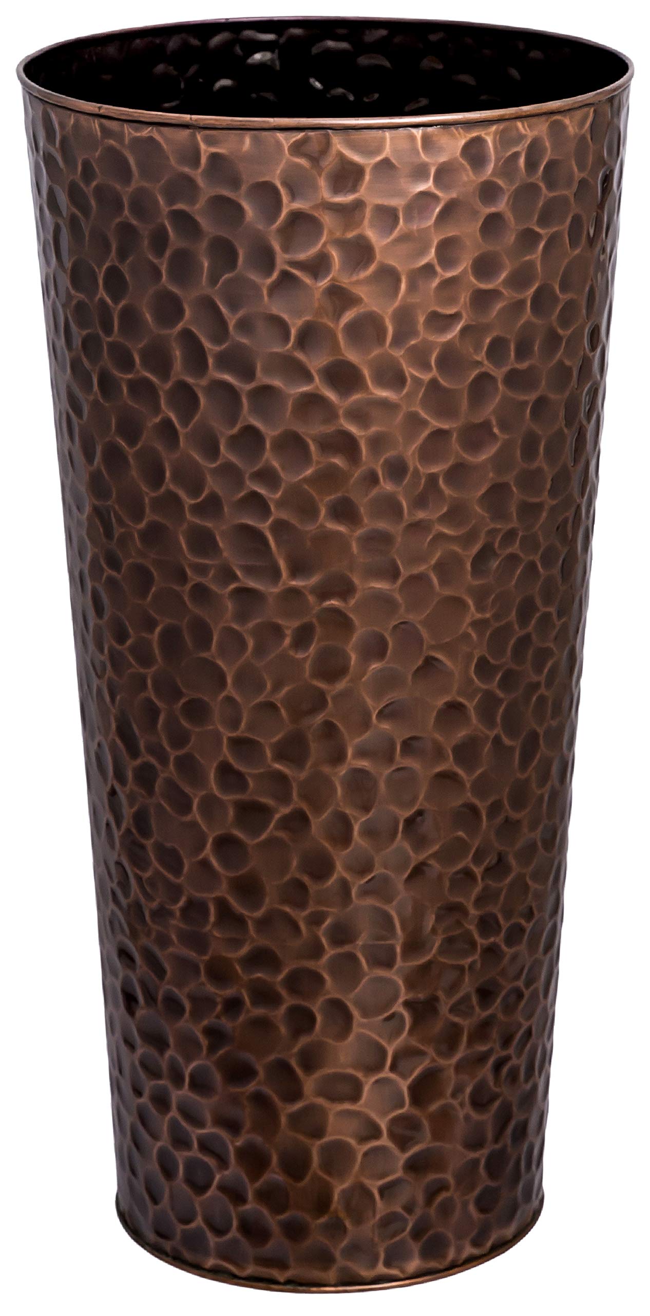 H Potter Large Tall Planter Pot Outdoor Indoor Copper Flower Decorative Weather Resistant Garden Deck Patio GAR568