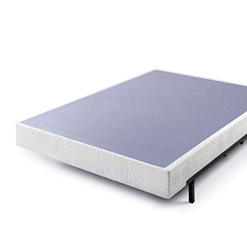 ZINUS Metal Box Spring with Wood Slats, 7.5 Inch Mattress Foundation, Sturdy Steel Structure, Easy Assembly, California King