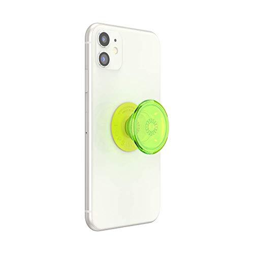 PopSockets PopTop (Top only. Base Sold Separately) Swappable Top for PopGrip Bases, PopGrip Slide, Otter+Pop & PopWallet+ - Neon Glow Blazing Lime