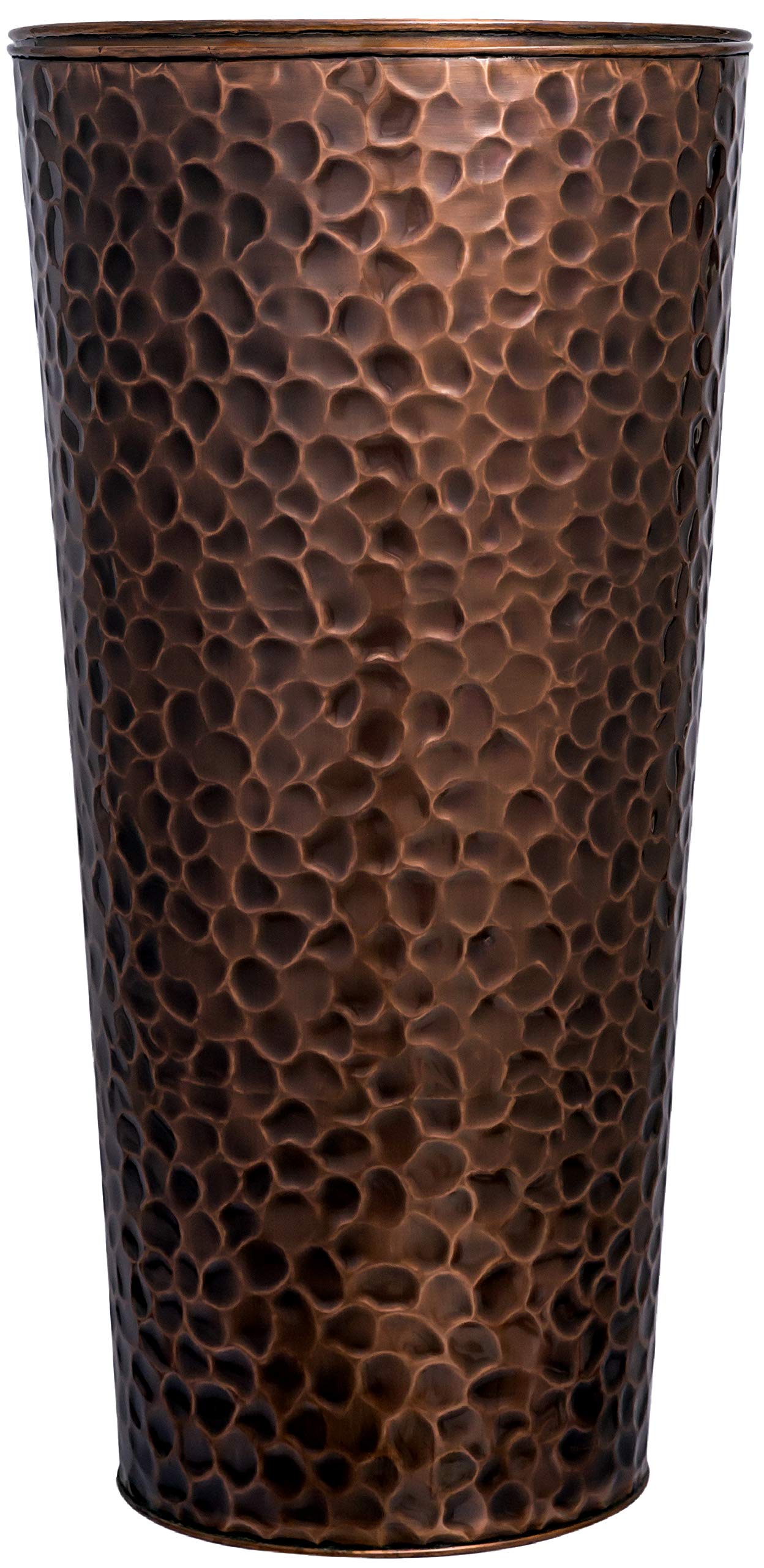 H Potter Large Tall Planter Pot Outdoor Indoor Copper Flower Decorative Weather Resistant Garden Deck Patio GAR568
