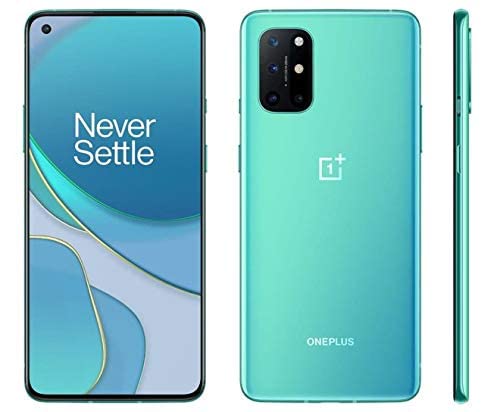 OnePlus 8T+ 5G 12GB(RAM)+256GB 120Hz Display (T-Mobile/Sprint Unlocked) KB2007 Single SIM Smartphone - Aquamarine Green (Renewed)