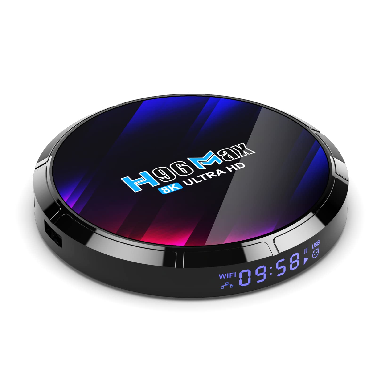 Android 13.0 H96 Max TV Box 4GB RAM 64GB ROM RK3528 Quad Core CPU Support Dual WiFi 2.4G+5G/4K/3D BT 5.0 Smart TV Box