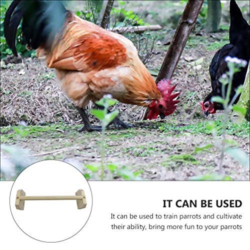 POPETPOP 2pcs Chicken Perch Wooden Roosting Bar for Coop and Brooder Bird Perch for Large Bird Baby Chicks Pollos Gallinas Polluelos Parrots