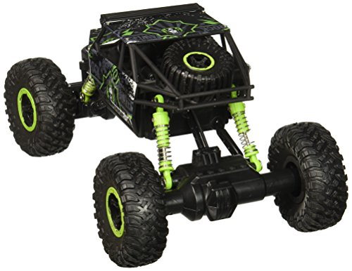 Click N' Play Remote Control Car 4WD Off Road Rock Crawler Vehicle 2.4 GHz, Green