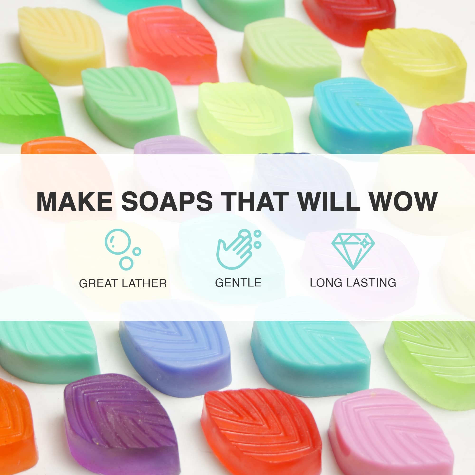 Saponify - 2Lb Honey Melt and Pour Soap Base, Pure Skin-Enhancing Honey Soap Base, Easy to Use Glycerin Soap Base for Soap Making