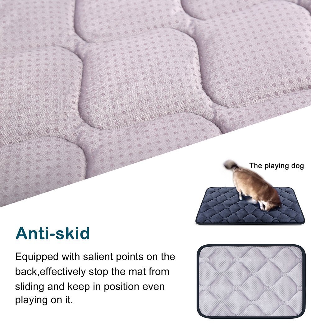 Dog Beds for Small Dogs Crate Pad Mat 21 inch Kennel Pads Washable Mattress Dog Sleeping Mats,Non Slip Pet Beds