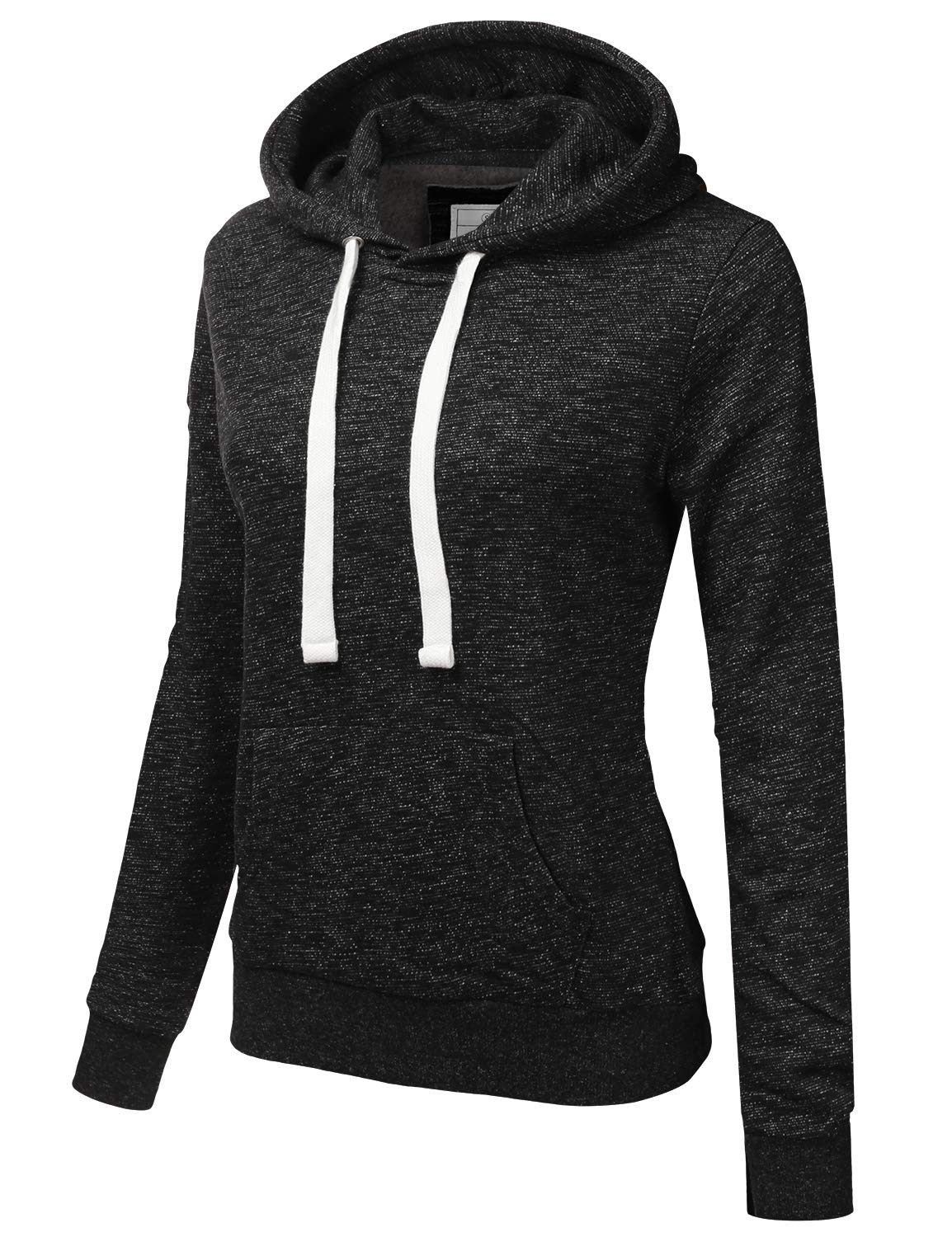 DOUBLJU Basic Lightweight Pullover Sweater Top Essential Comfy Casual Hoodie Sweatshirt for Womens Clothes with Plus Size