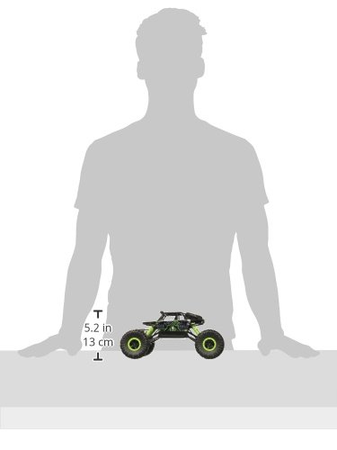 Click N' Play Remote Control Car 4WD Off Road Rock Crawler Vehicle 2.4 GHz, Green