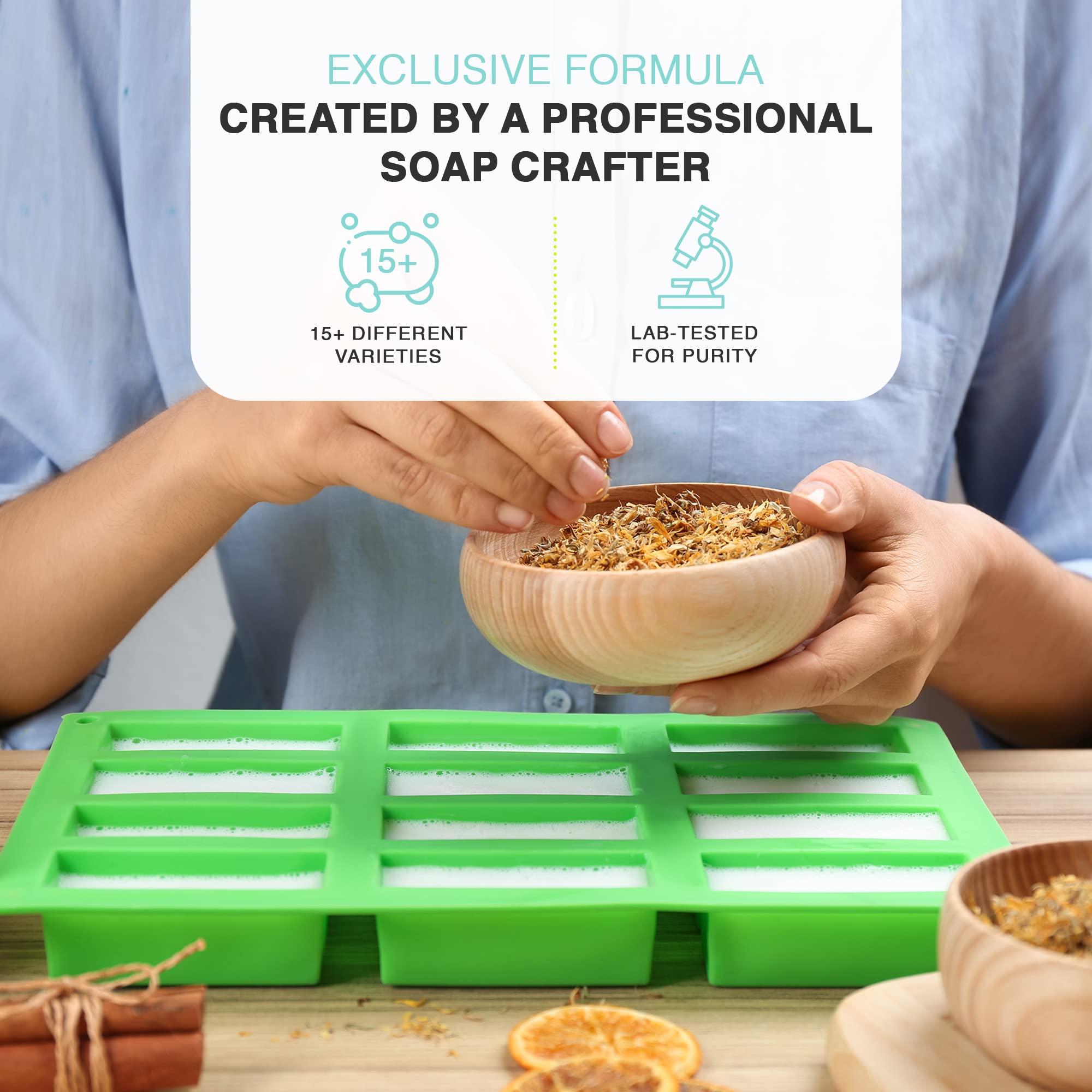 Saponify - 2Lb Honey Melt and Pour Soap Base, Pure Skin-Enhancing Honey Soap Base, Easy to Use Glycerin Soap Base for Soap Making