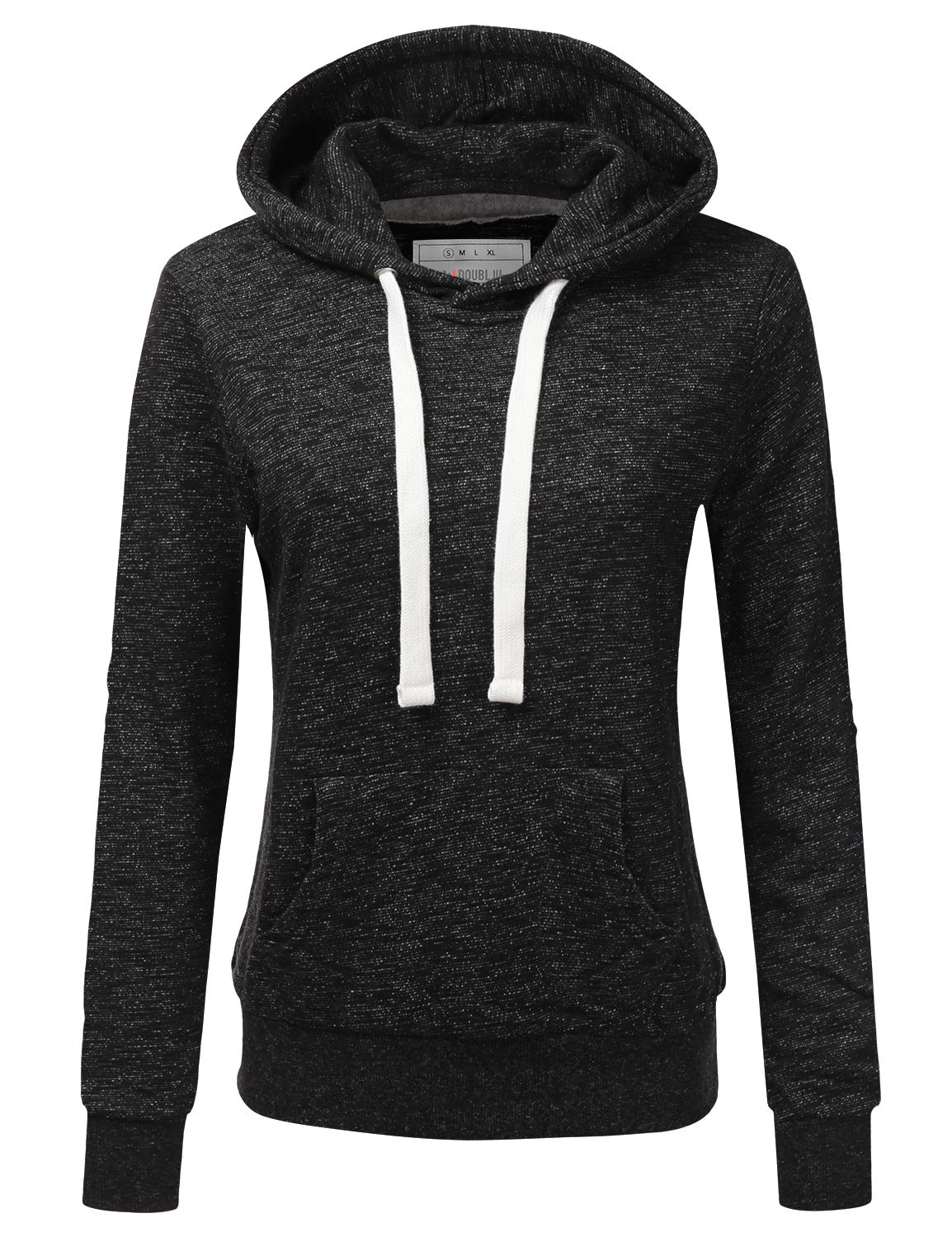 DOUBLJU Basic Lightweight Pullover Sweater Top Essential Comfy Casual Hoodie Sweatshirt for Womens Clothes with Plus Size