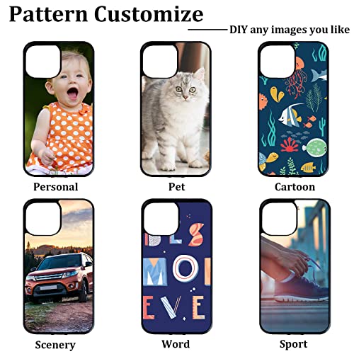 Konohan 6 Pieces Sublimation Blank Phone Case Cover Blank Printable Phone Case for DIY Customize Heat Press Rubber Protective Case(Compatible with iPhone 12 Pro Max)