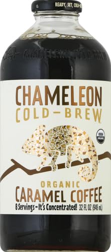 Chameleon Cold-Brew Organic Coffee Concentrate, Caramel, 32 oz