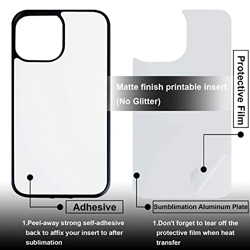 Konohan 6 Pieces Sublimation Blank Phone Case Cover Blank Printable Phone Case for DIY Customize Heat Press Rubber Protective Case(Compatible with iPhone 12 Pro Max)