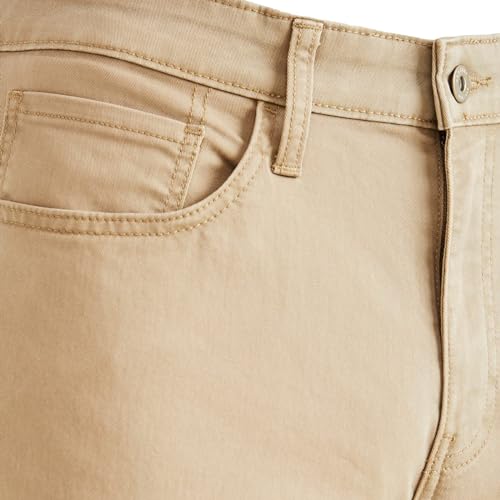 Dockers Men's Straight Fit Jean Cut All Seasons Tech Pants (Standard and Big & Tall), New British Khaki, 32W x 32L
