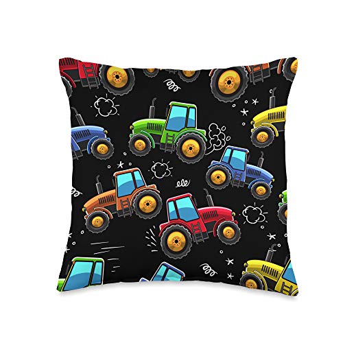 Farm Tractor Throw Pillows Awesome Farm Room Decor for Toddler Boy Tractor Gift Throw Pillow, 16x16, Multicolor
