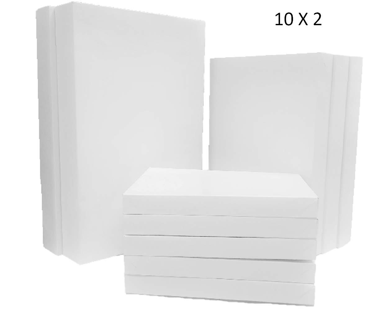White Gift Box - 10 Pack Assortment - Great For All Occasions: Pack of 2 (20 total)