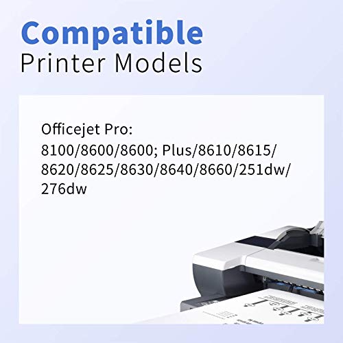 950XL 951XL Combo Pack Compatible Ink Cartridge Replacement for HP 950XL 951XL 950 951 Ink cartridges Combo Pack for Officejet Pro 8600 8610 8100 8615 8620 8625 8630 8640 Printer 4-Pack