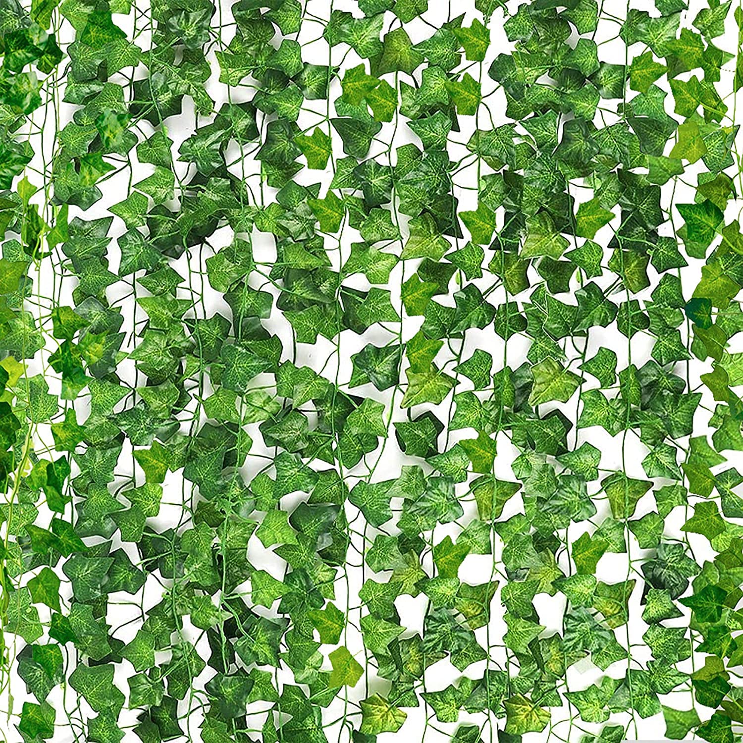 CEWOR 36 Pack 236 Feet Artificial Vines for Bedroom, Fake Ivy for Room Wedding Decor, Hanging Vines with Fake Leaves Artificial Ivy Garland for Wall Indoor Outdoor Decoration