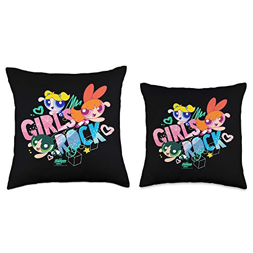 The Powerpuff Girls Girls Rock Throw Pillow, 18x18, Multicolor