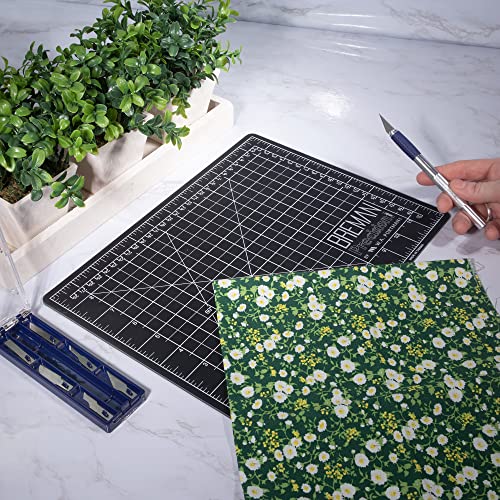 WA Portman Craft Knife Set & Craft Cutting Mat - 9x12 inch 2-sided Self-Healing Craft Cutting Board & 7pc Hobby Knife Set with 10 Extra Blades - Precision Knife with Blades & Hobby Cutting Mat Set