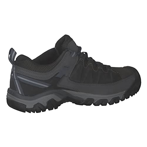 KEEN Men's Targhee 3 Low Height Waterproof Hiking Shoes, Steel Grey/Captains Blue, 10.5