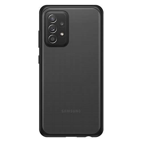 OtterBox Sleek Series Case for Galaxy A52 / A52 5G / A52s 5G, Shockproof, Drop Proof, Ultra-Slim, Protective Thin Case, Tested to Military Standard, Clear/Black, No Retail Packaging