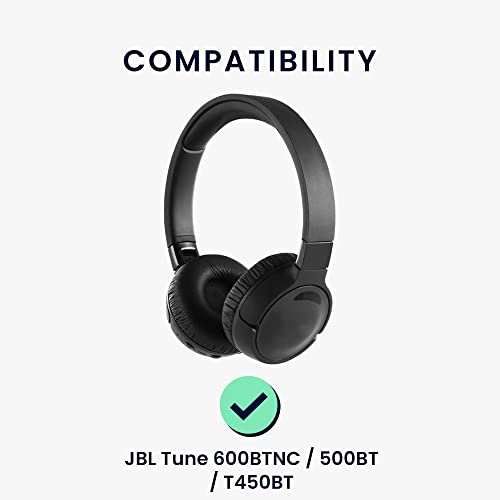 kwmobile Replacement Ear Pads Compatible with JBL Tune 600BTNC / 500BT / T450BT - Earpads Set for Headphones - Blue