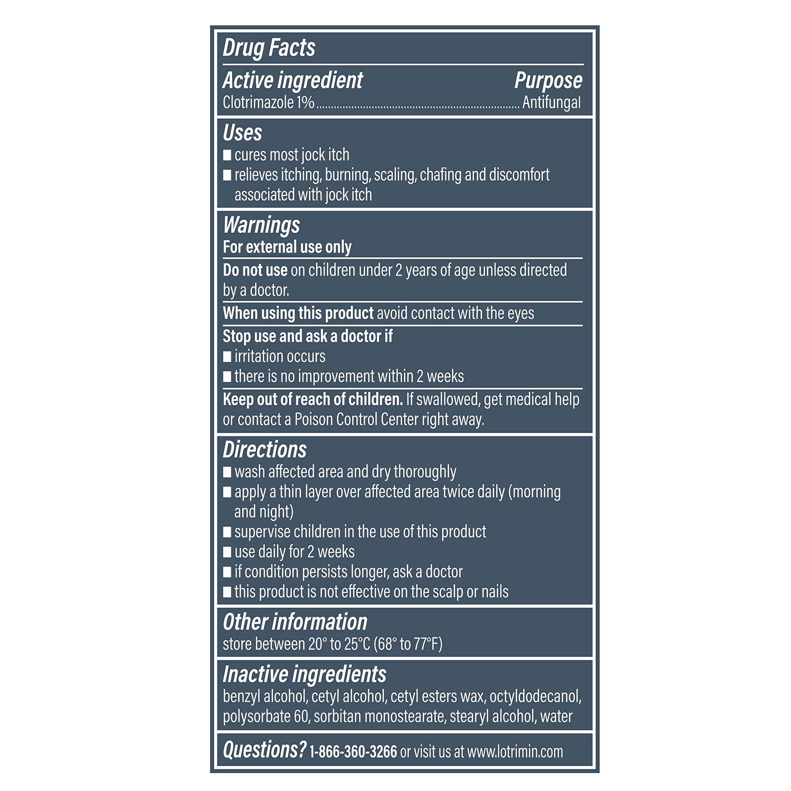 Lotrimin AF Jock Itch Antifungal, Jock Itch, and Athlete's Foot Cream, 0.42 Ounce (Pack of 1) (Packaging May Vary)