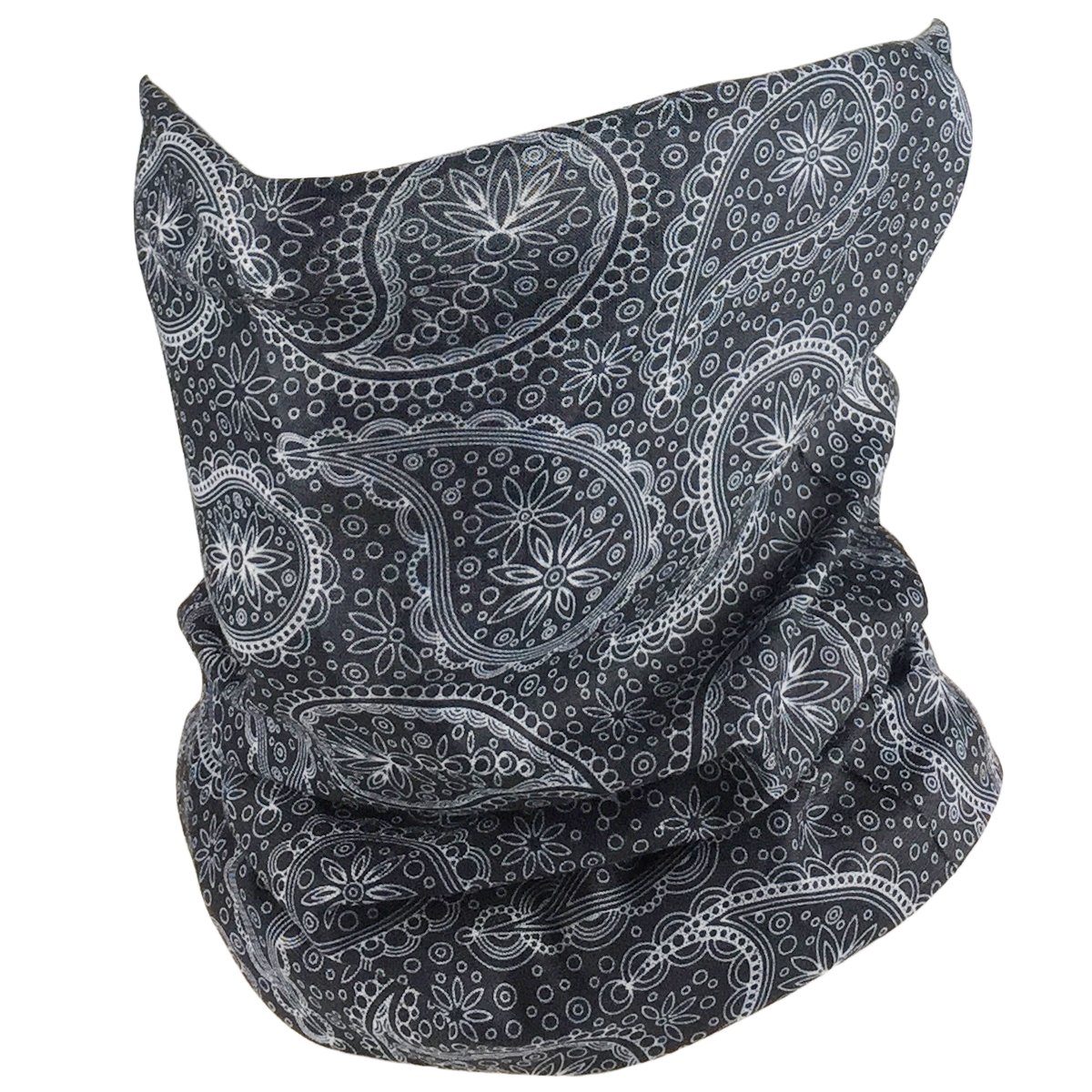 Paisley Face Mask - Sun Wind Dust Protection Reusable Mask for Men & Women - Works as Neck Gaiter, Headwear, Balaclava - Ski ATV Riding Mask (Paisley)