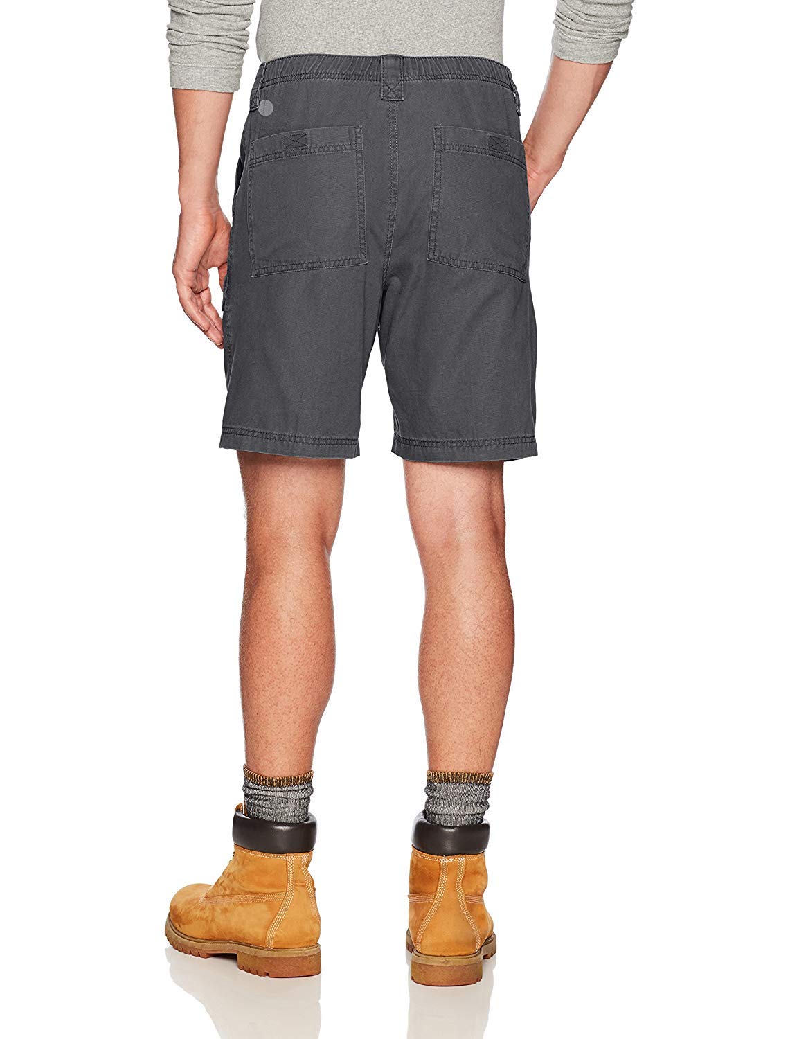 Wrangler Authentics Men's Canvas Utility Hiker Short, Anthracite, 33