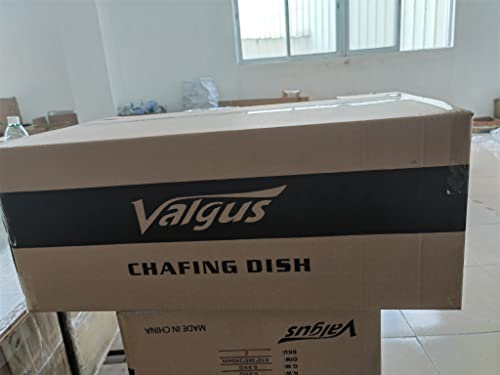 Valgus 2-Pack 8QT Stainless Steel Chafing Dish Buffet Chafer Set with Foldable Frame Water Trays, 2 Full Size, 4 Half Food Pans for Wedding, Parties, Banquet, Catering Events