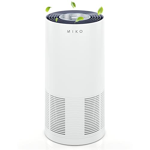Miko Air Purifier For Home Large Room 970 Sqft | H13 True HEPA With PM2.5 Sensor, Auto Function, 4 Fan Speeds & Sleep Mode- Removes Up to 99.97% of Allergies, Asthma, Smoke, Dust, Pollen, For Home