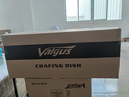 Valgus 2-Pack 8QT Stainless Steel Chafing Dish Buffet Chafer Set with Foldable Frame Water Trays, 2 Full Size, 4 Half Food Pans for Wedding, Parties, Banquet, Catering Events