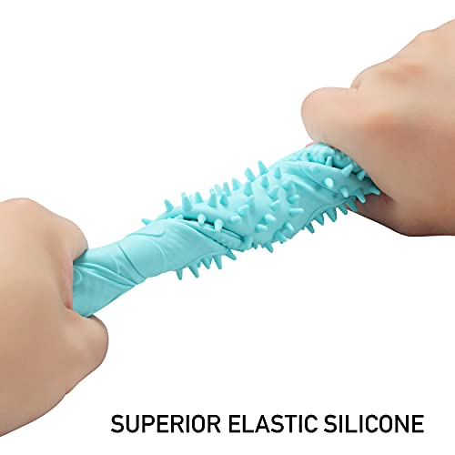 Srtood Pet Grooming Magic Gloves, Dog Cat Bathing Shampoo Brush, Silicone Hair Removal Gloves with Thick High Density Teeth for Bathing and Messaging, Double-Side Scrubbing Gloves for Shedding