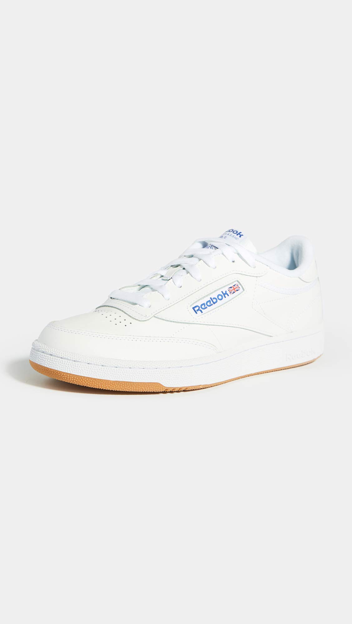 Reebok Men's Club C 85 Fashion-Sneakers, White/Royal-Gum, 9