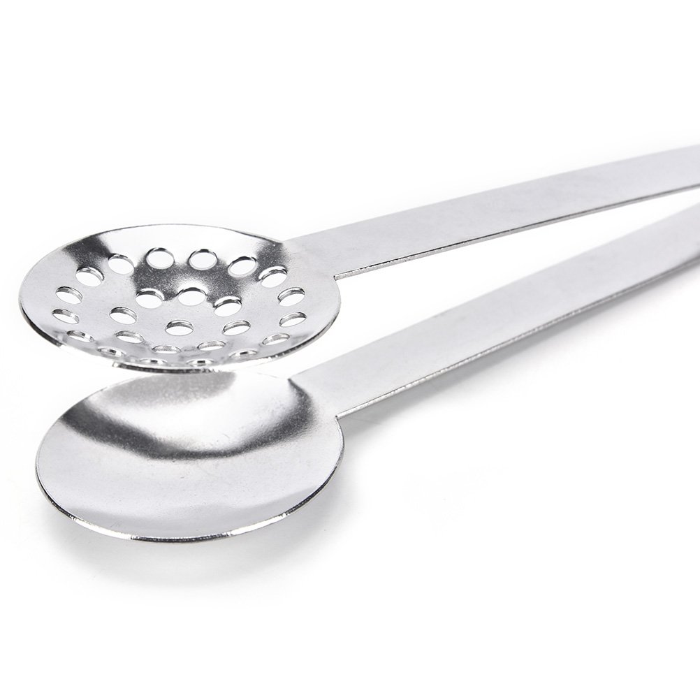 CoscosX 1 Pcs Tea Bag Squeezer/Holder Gadget,Round Stainless Steel Teabag Tong Strainer Holder Kitchen Bar