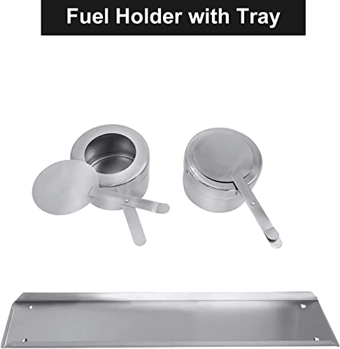 Valgus 2-Pack 8QT Stainless Steel Chafing Dish Buffet Chafer Set with Foldable Frame Water Trays, 2 Full Size, 4 Half Food Pans for Wedding, Parties, Banquet, Catering Events