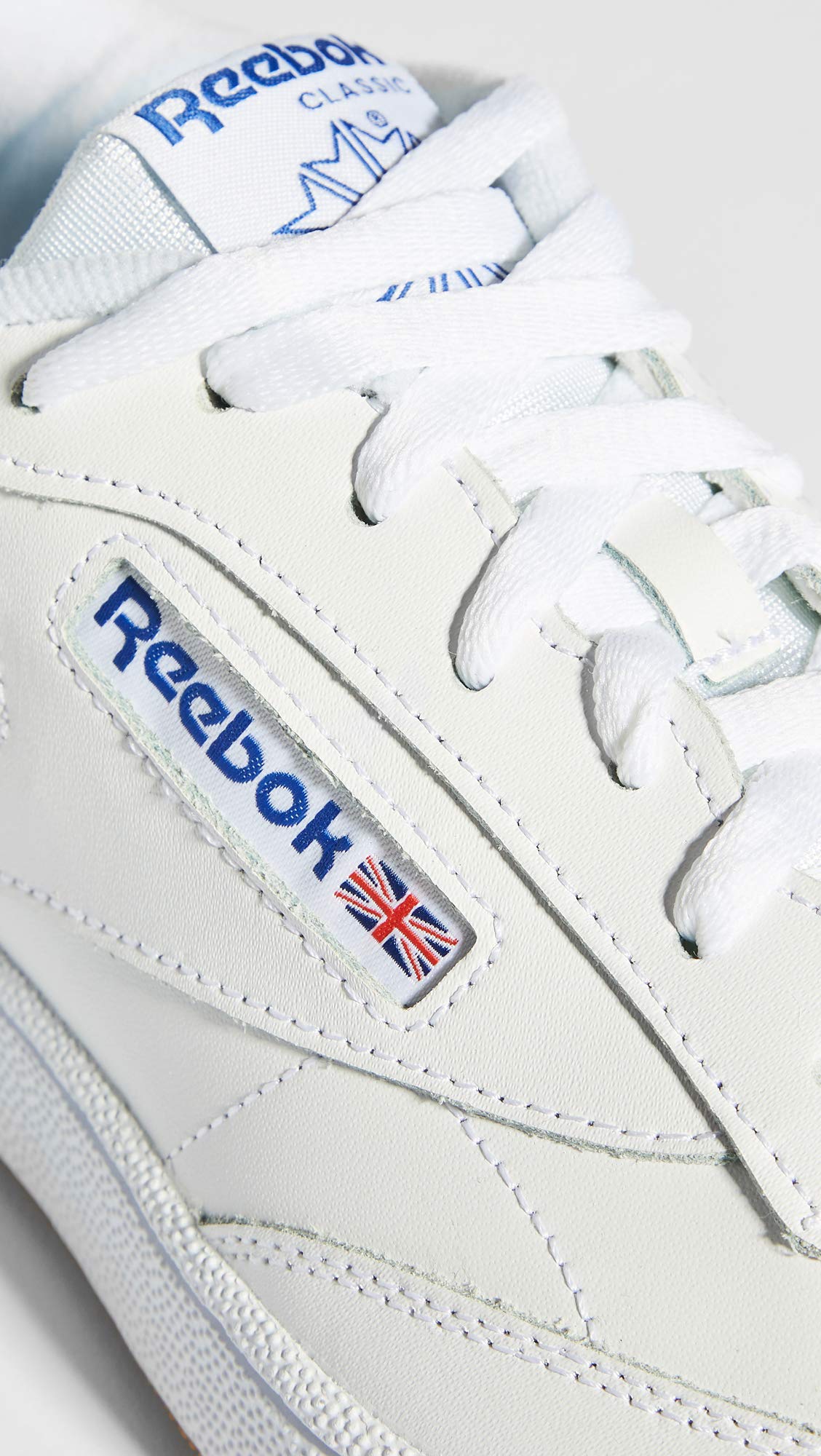 Reebok Men's Club C 85 Fashion-Sneakers, White/Royal-Gum, 9