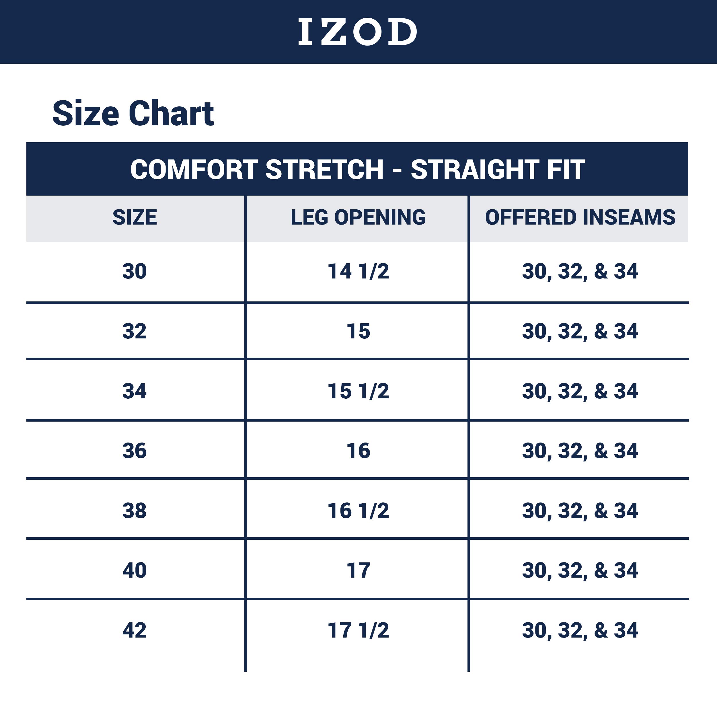 IZOD Men's Comfort Stretch Straight Fit Jean, Nautical Blue, 32x32