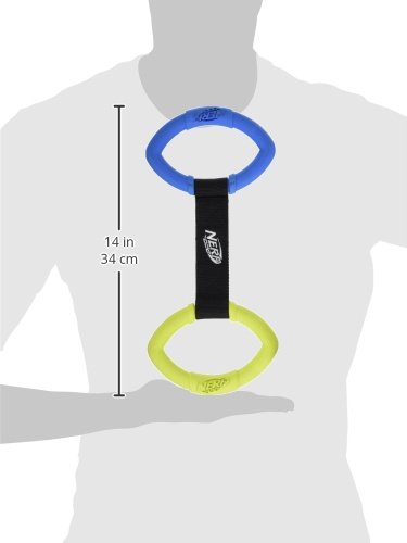Nerf Dog 13in 2-Ring Strap Tug - Blue/Green