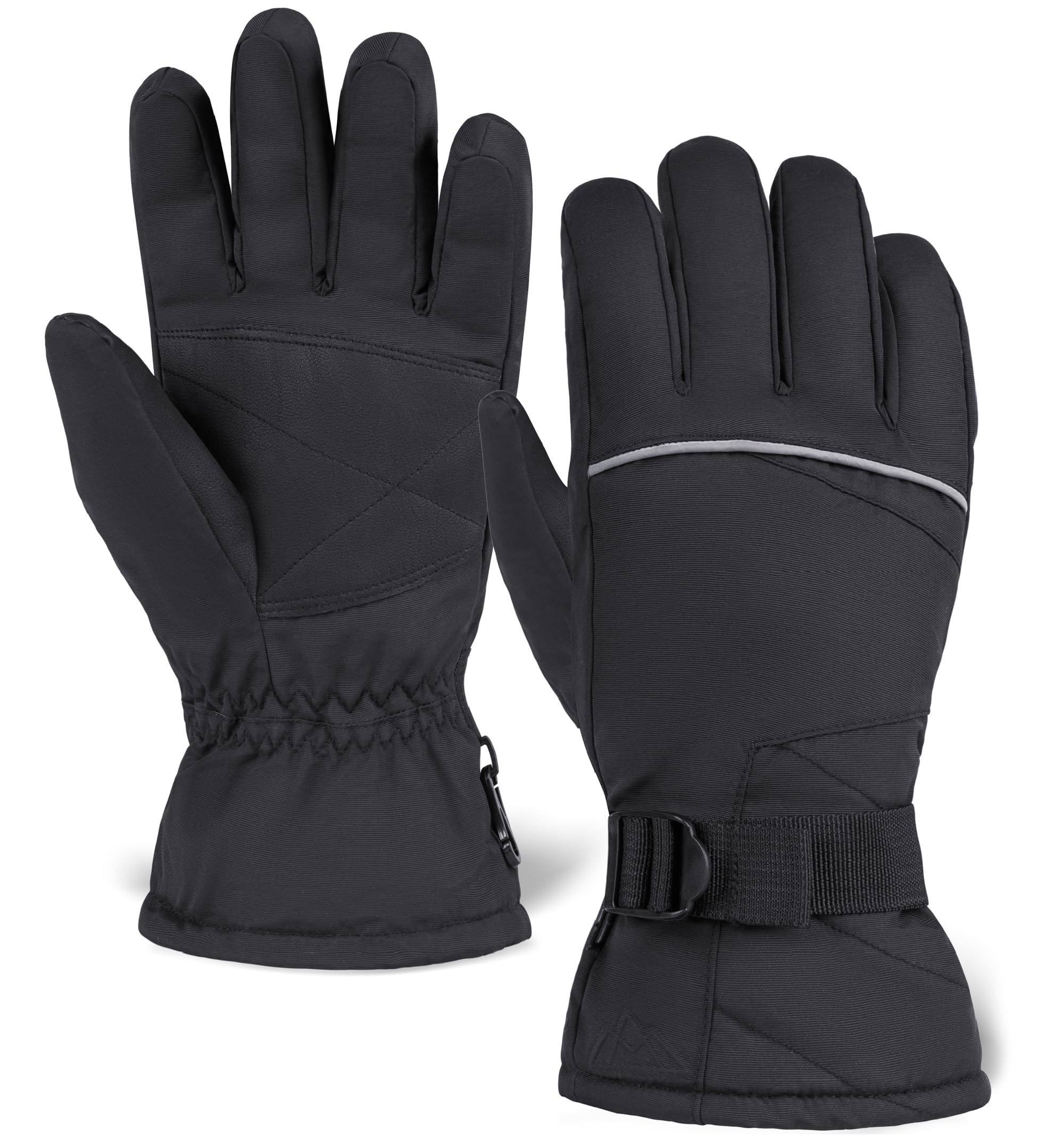 Tough Outdoors Kids Snow Gloves - Kids Ski Gloves & Snowboarding Gloves - Kids Winter Gloves & Toddler Snow Gloves - Kids Waterproof Gloves - Girls Boys Winter Gloves - Insulated Waterproof Gloves