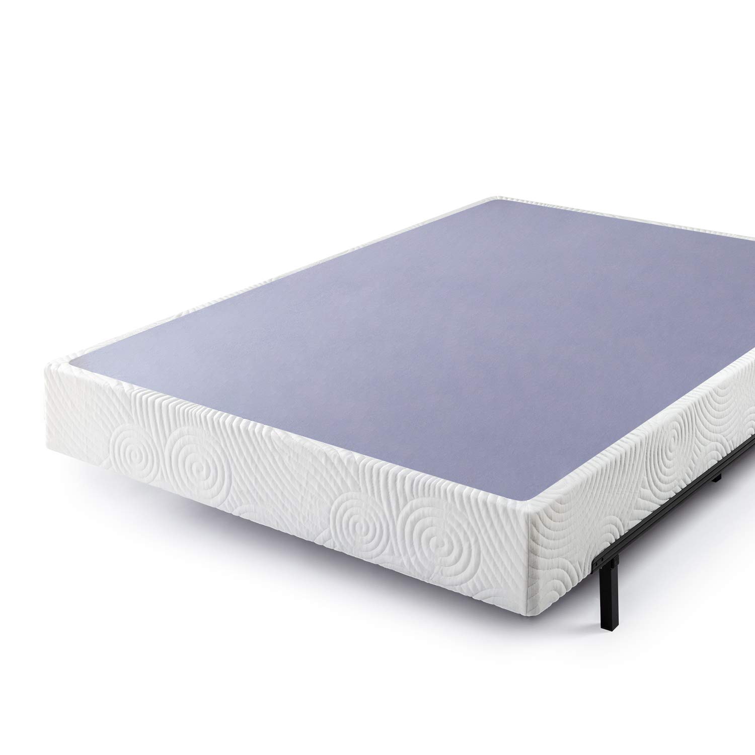 ZINUS Metal Box Spring with Wood Slats, 9 Inch Mattress Foundation, Sturdy Steel Structure, Easy Assembly, California King