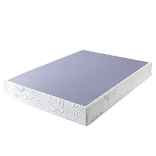 ZINUS Metal Box Spring with Wood Slats, 9 Inch Mattress Foundation, Sturdy Steel Structure, Easy Assembly, California King