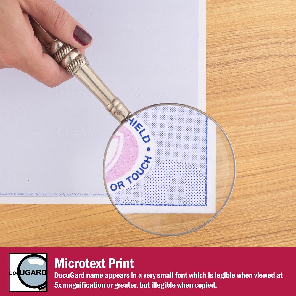 DocuGard Advanced Blue Multi-Purpose Security Paper, 7 Features, 8.5 x 11 Inches, 24 lb, 500 Sheets (04546)