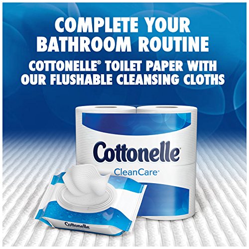 Cottonelle CleanCare Family Roll Toilet Paper (Pack of 36 Rolls), Bath Tissue, Ultra Soft Toilet Paper Rolls with Clean Ripple Texture, Sewer and Septic Safe